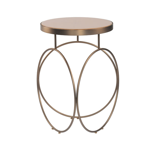 3 Ring Side Table with Wooden Top – Tresorieonline